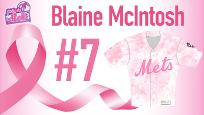 Paint the Park Pink Jersey #7 Blaine McIntosh | MiLB Auctions