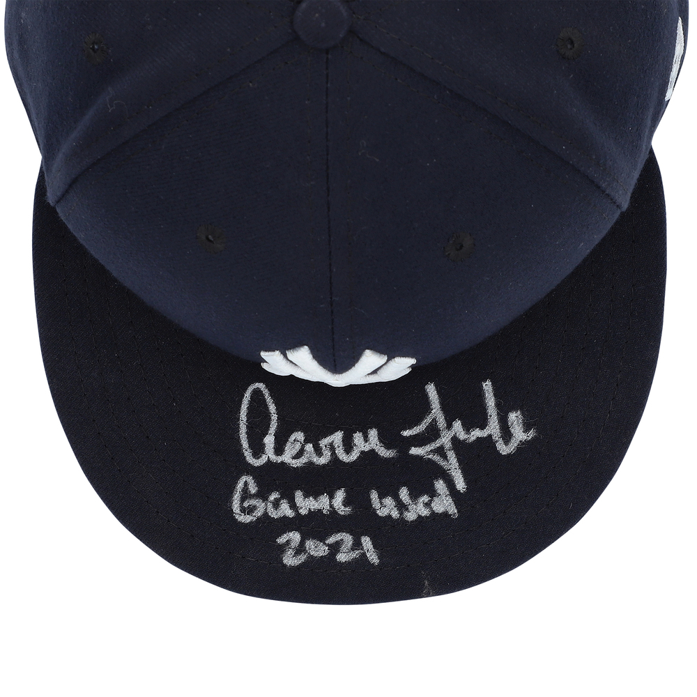 Aaron Judge New York Yankees Autographed & Inscribed Game-Used New Era ...