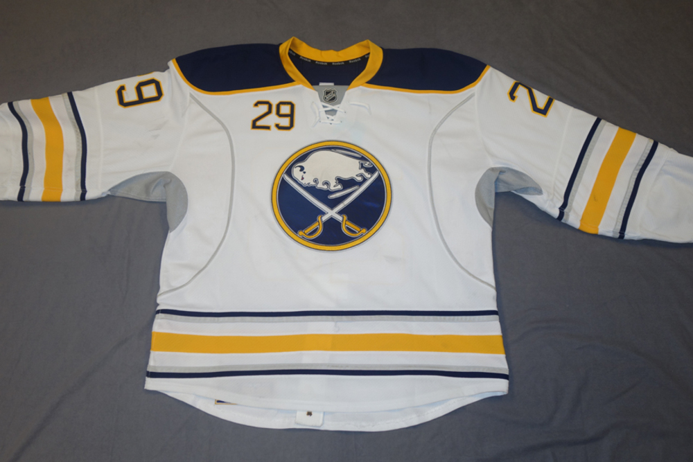 Jake McCabe Game Worn Buffalo Sabres Away Jersey - NHL Auctions