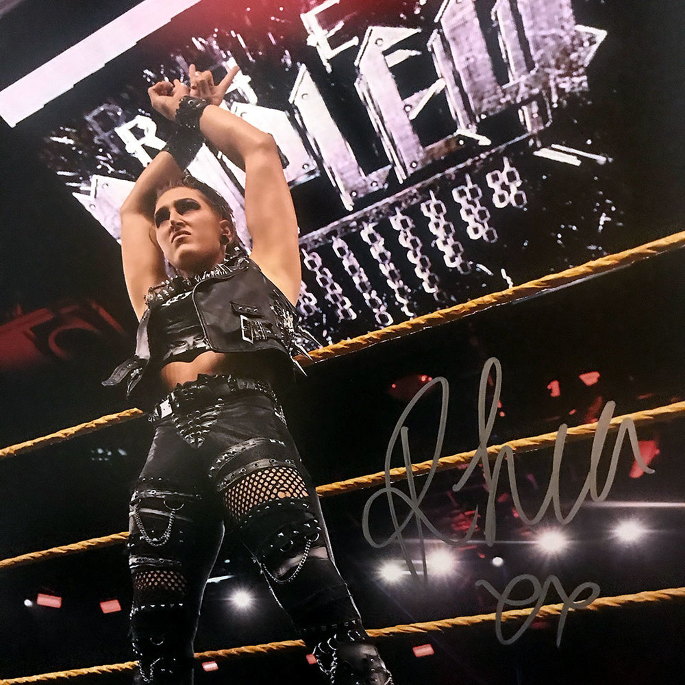 Rhea Ripley SIGNED 11x14 (Random Number) | WWE Auction