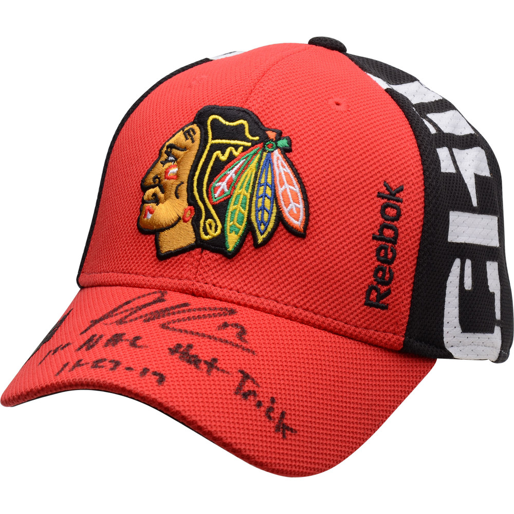 Alex DeBrincat Chicago Blackhawks Autographed 2016 Draft Cap with "1st ...