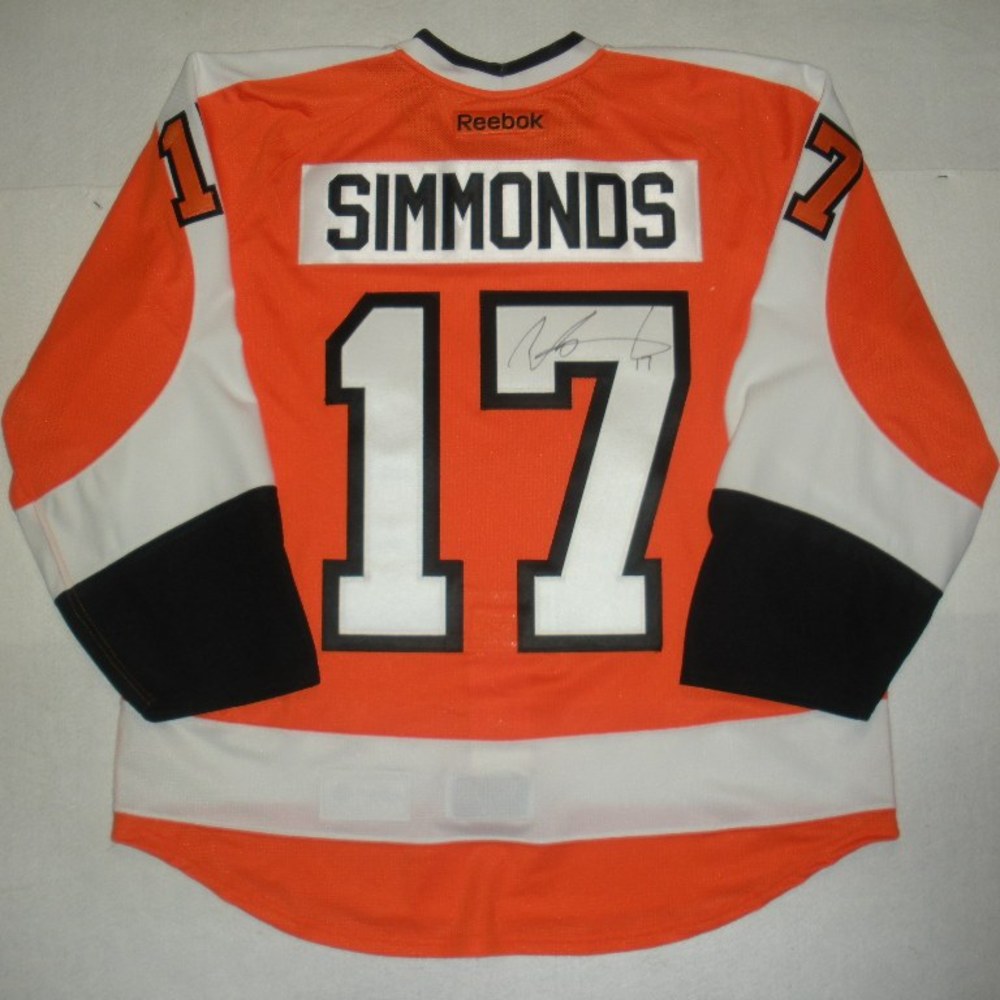 Wayne Simmonds - Philadelphia Fire Department Warmup-Worn Flyers Jersey ...