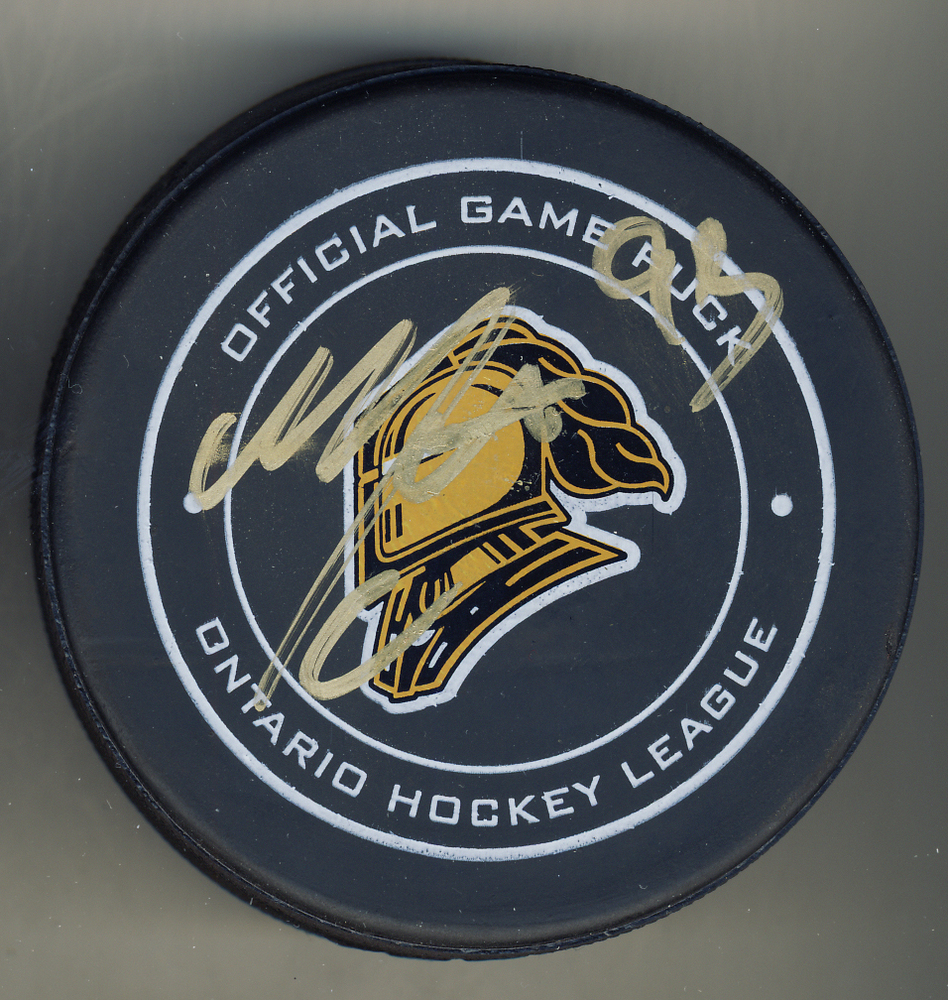 Mitch Marner London Knights Autographed Official Game Puck *Toronto ...