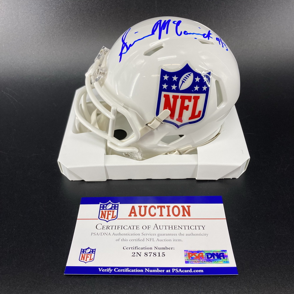 NFL - Raiders Sincere McCormick Signed NFL Shield Mini Helmet | The ...