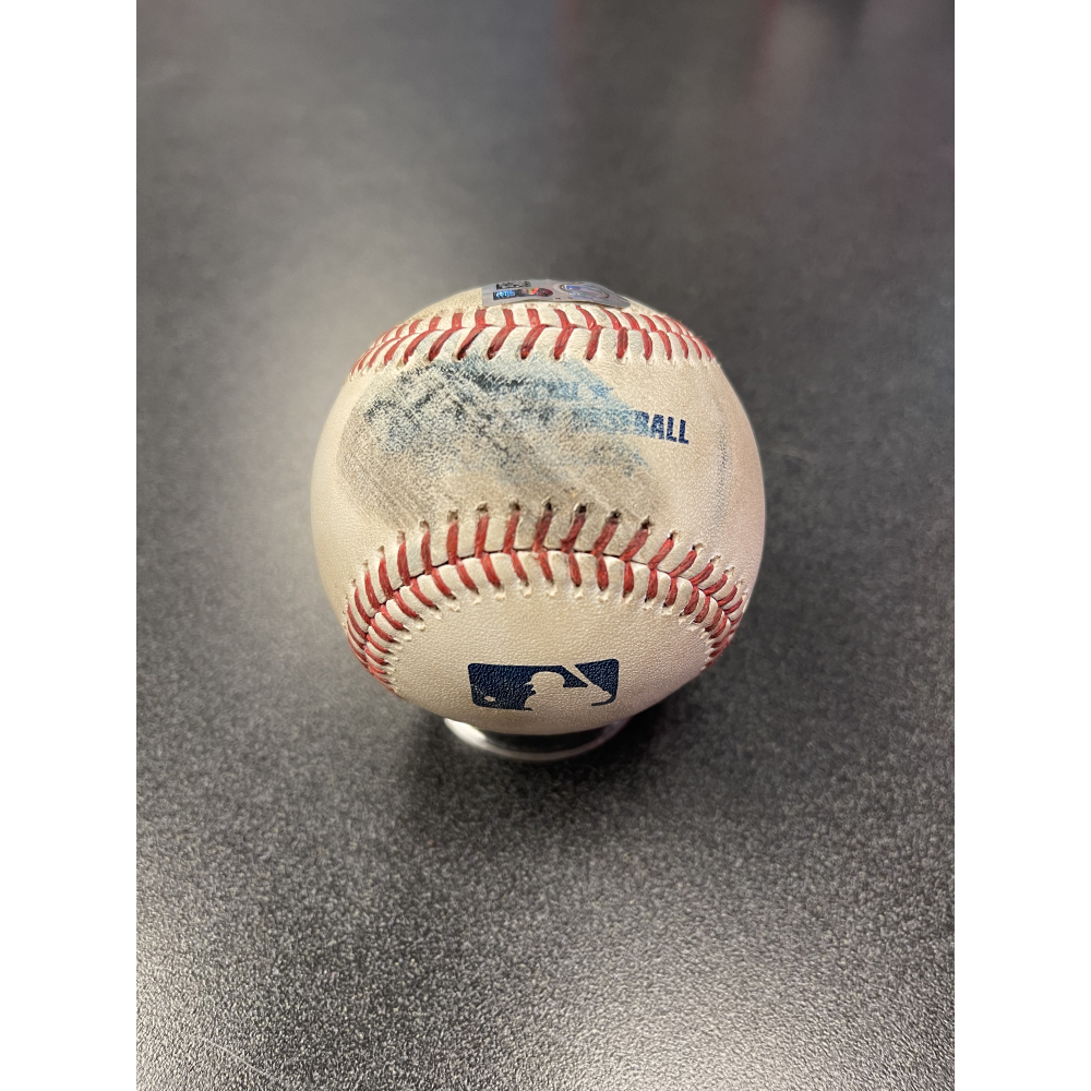 2023 Game Used Baseball - Three Tyler Anderson Pitches to Miguel ...