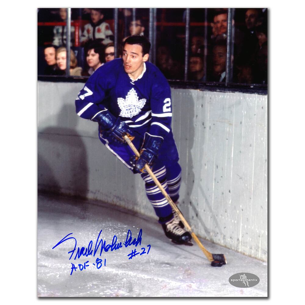 Frank Mahovlich Toronto Maple Leafs Action Autographed 8x10 - NHL Auctions
