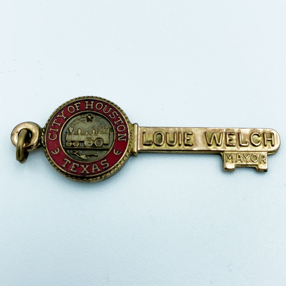 Gordie Howe's Key to the City of Houston - From Mayor Louie Welch - NHL ...