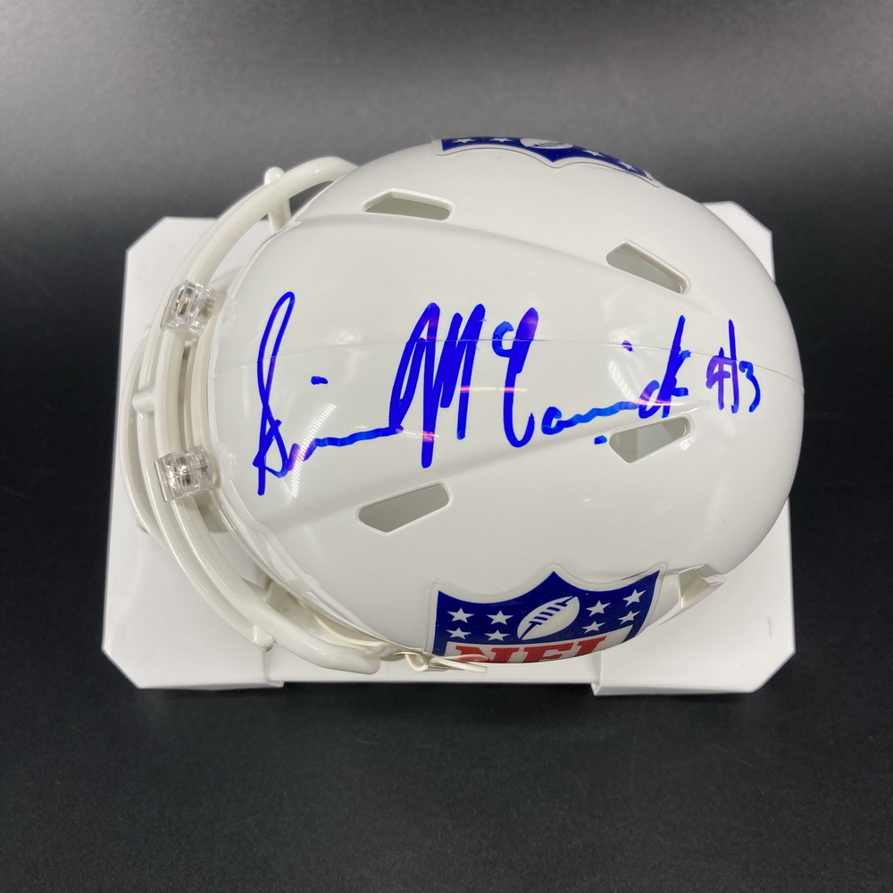 NFL - Raiders Sincere McCormick Signed NFL Shield Mini Helmet | The ...
