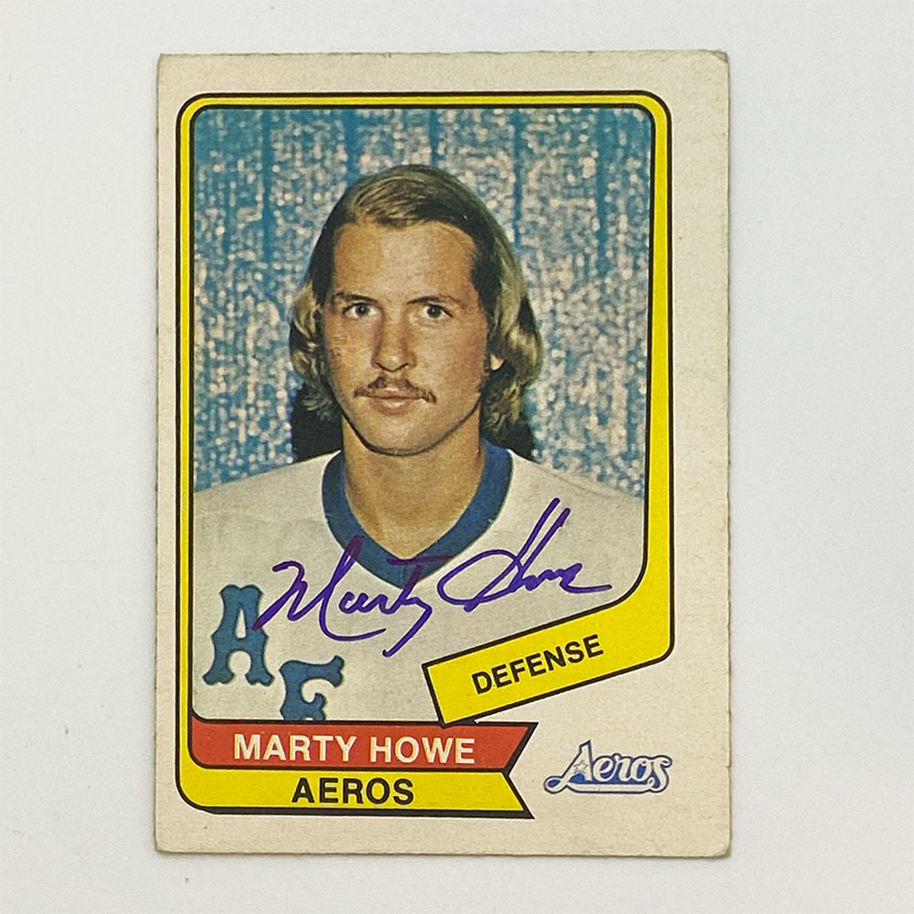 Marty Howe Autographed 1976-77 O-Pee-Chee Hockey Card - NHL Auctions