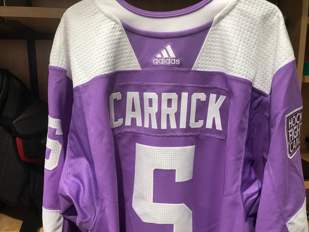 Connor Carrick Warm Up Hockey Fights Cancer Jersey - NHL Auctions