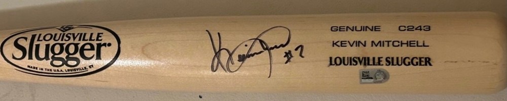 Kevin Mitchell Autographed Game Model Bat | MLB Auctions