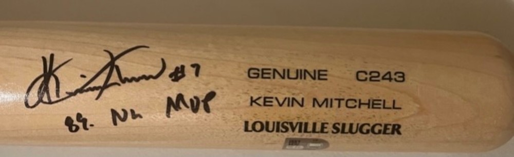Kevin Mitchell Autographed "89 NL MVP" Game Model Bat | MLB Auctions