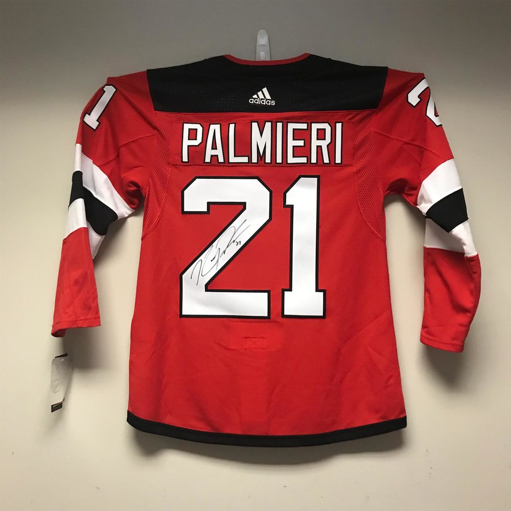 AHL Authentic - New Jersey Devils adidas Jersey Signed by #21 Kyle Palmieri