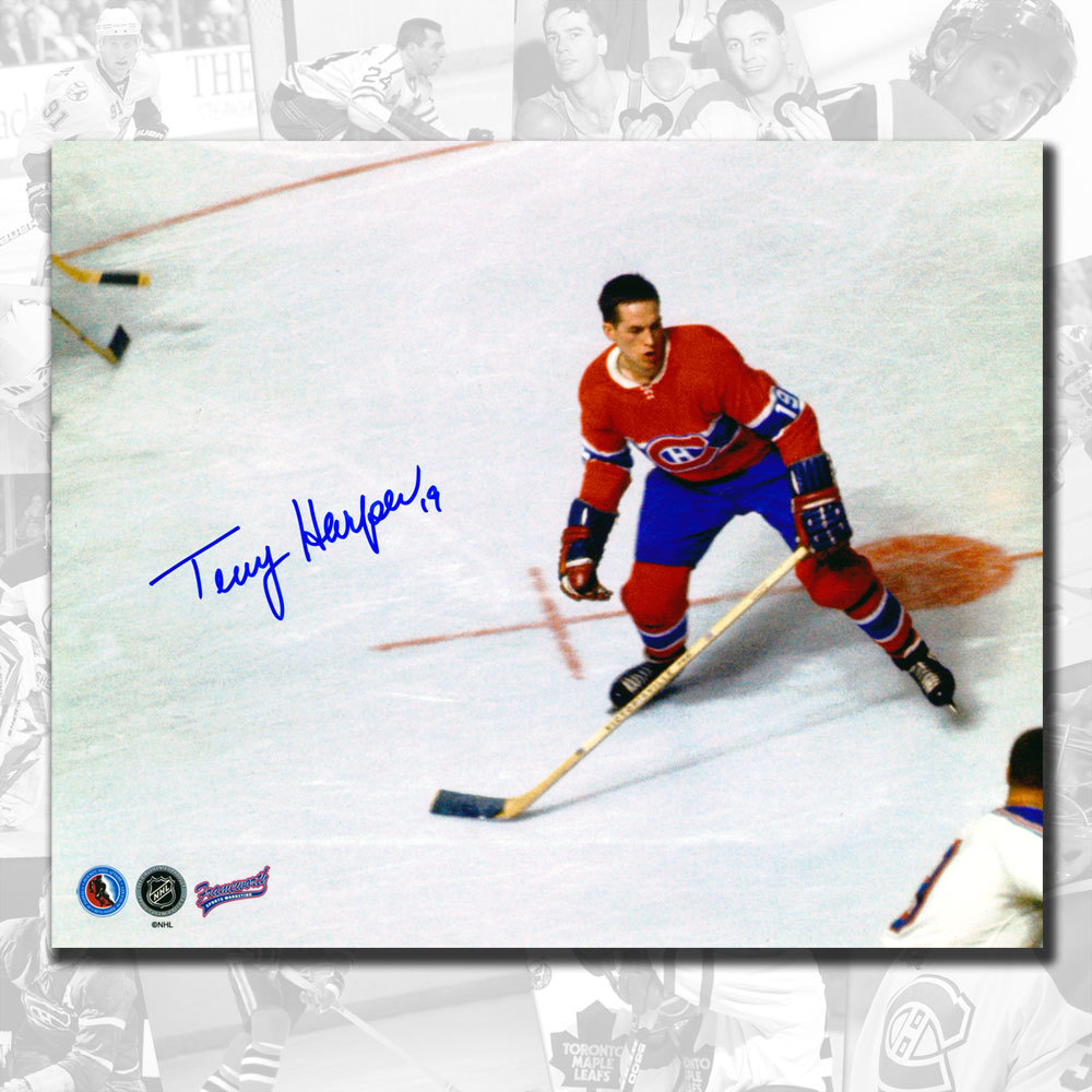 Terry Harper Montreal Canadiens OPEN ICE Autographed 8x10 - NHL Auctions