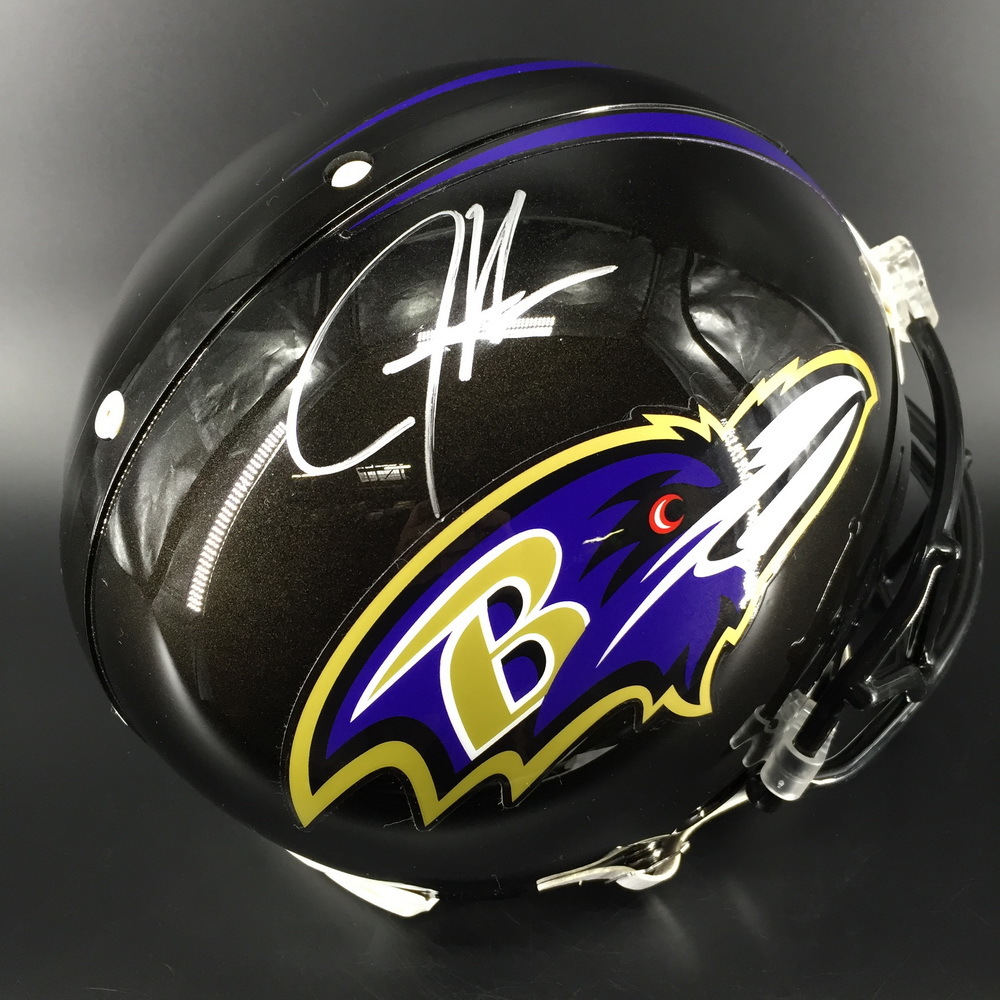 NFL - Ravens Justice Hill Signed Proline Helmet | The official auction ...