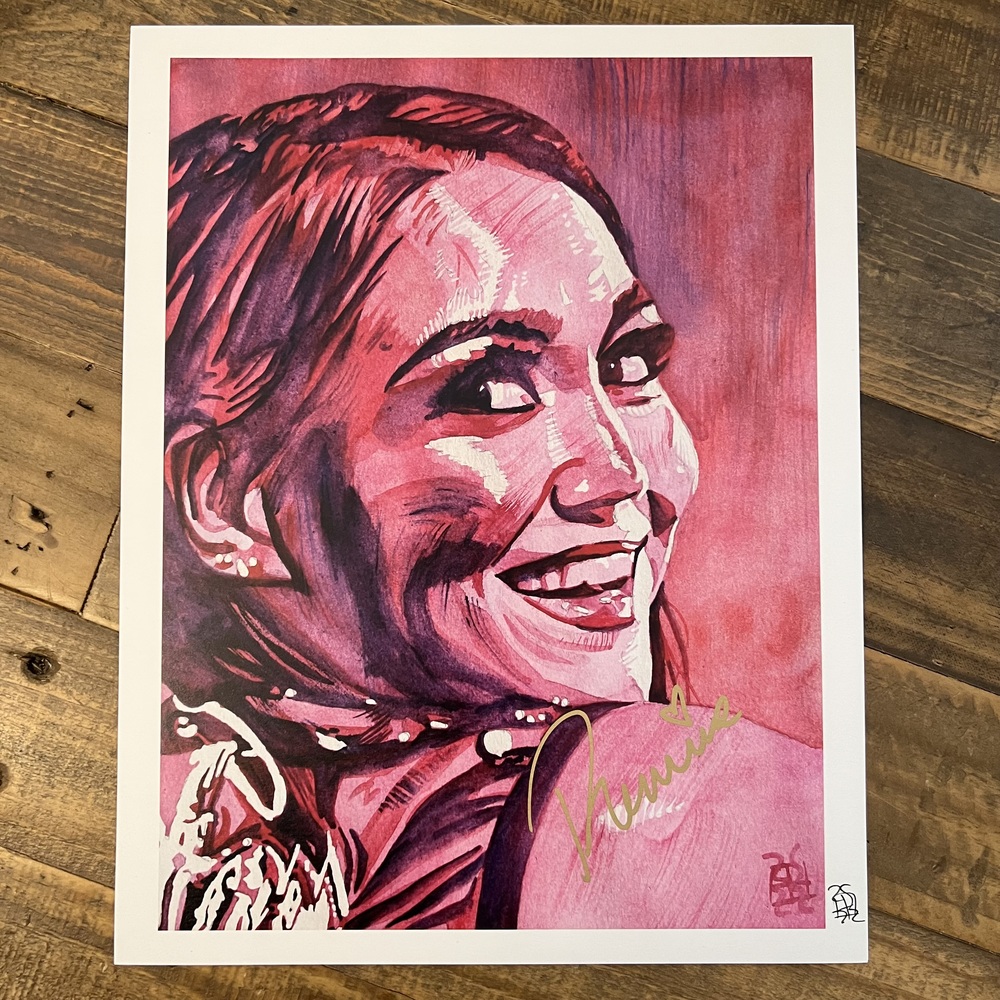 Roxanne Perez: Prodigy SIGNED 11x14 Rob Schamberger Art Print | WWE Auction