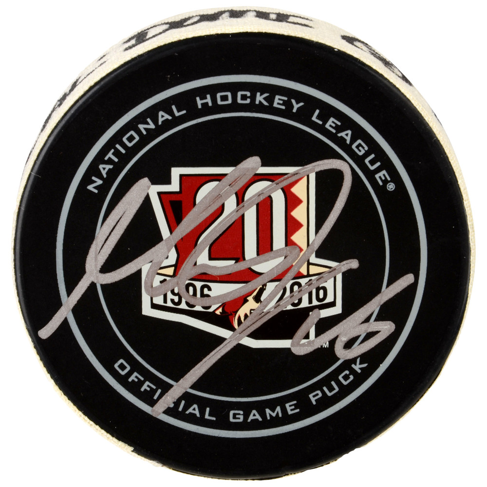 Max Domi Arizona Coyotes Autographed Game-Used Goal Puck from November ...