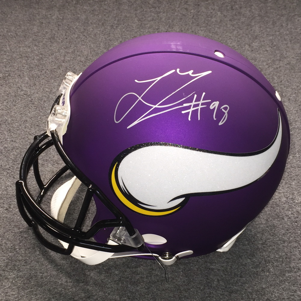 NFL - Vikings Linval Joseph signed Vikings proline helmet | The ...