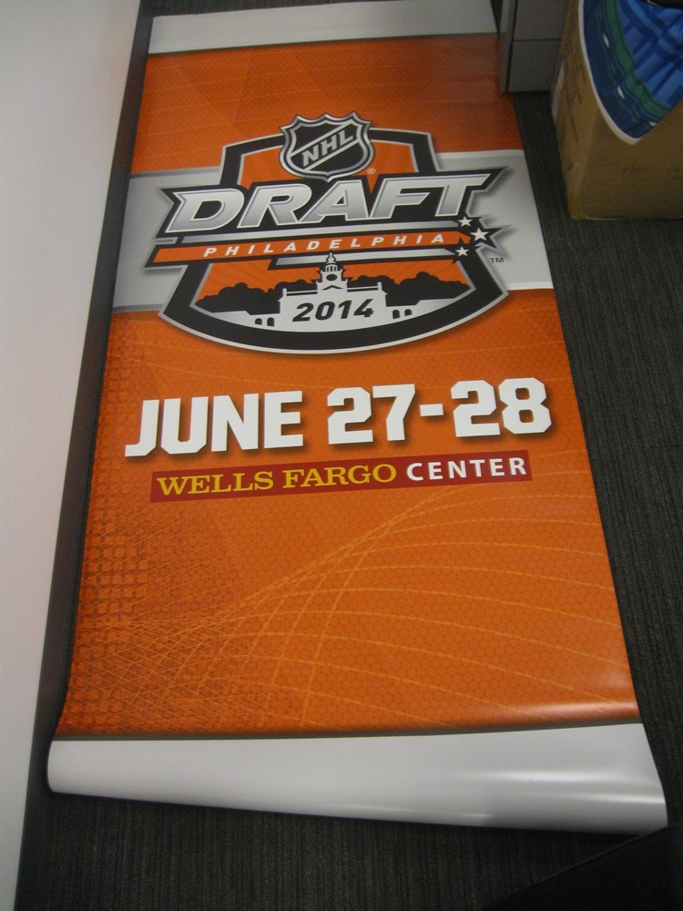 2014 NHL Draft - Philadelphia Event Banner - 8' x 3' - NHL Auctions