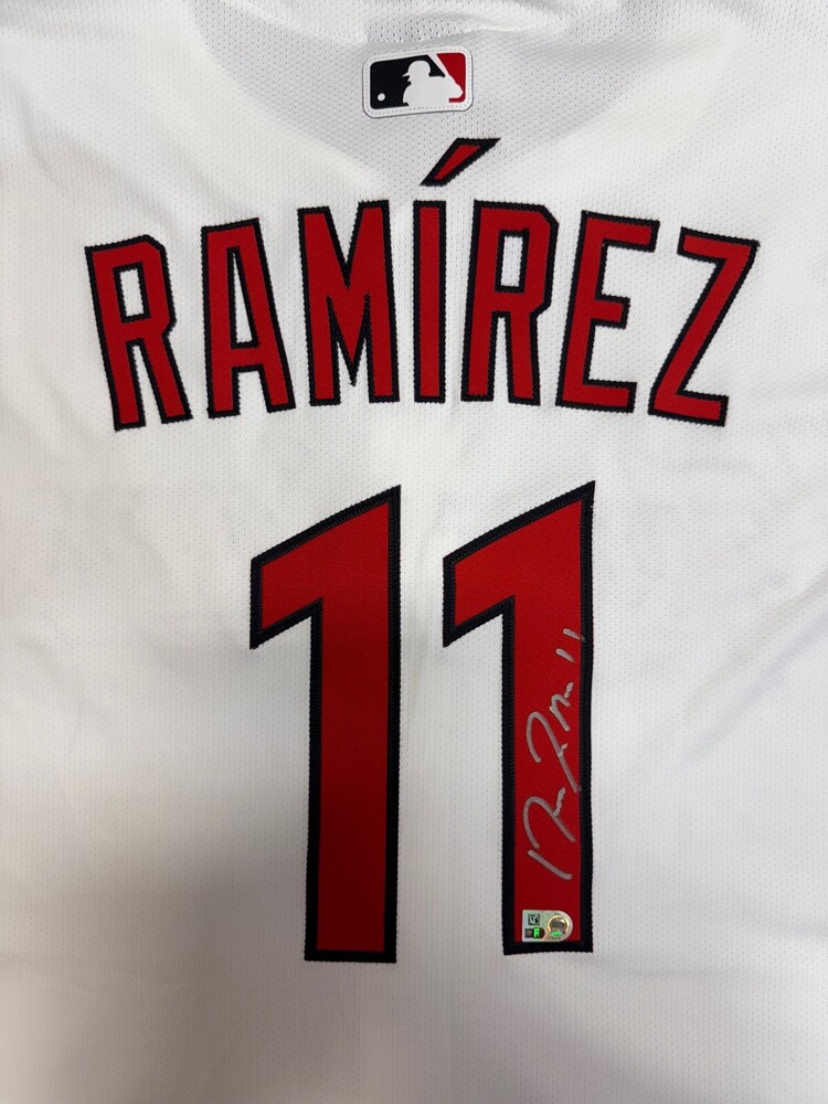 Jose Ramirez Autographed Authentic Guardians Jersey | MLB Auctions