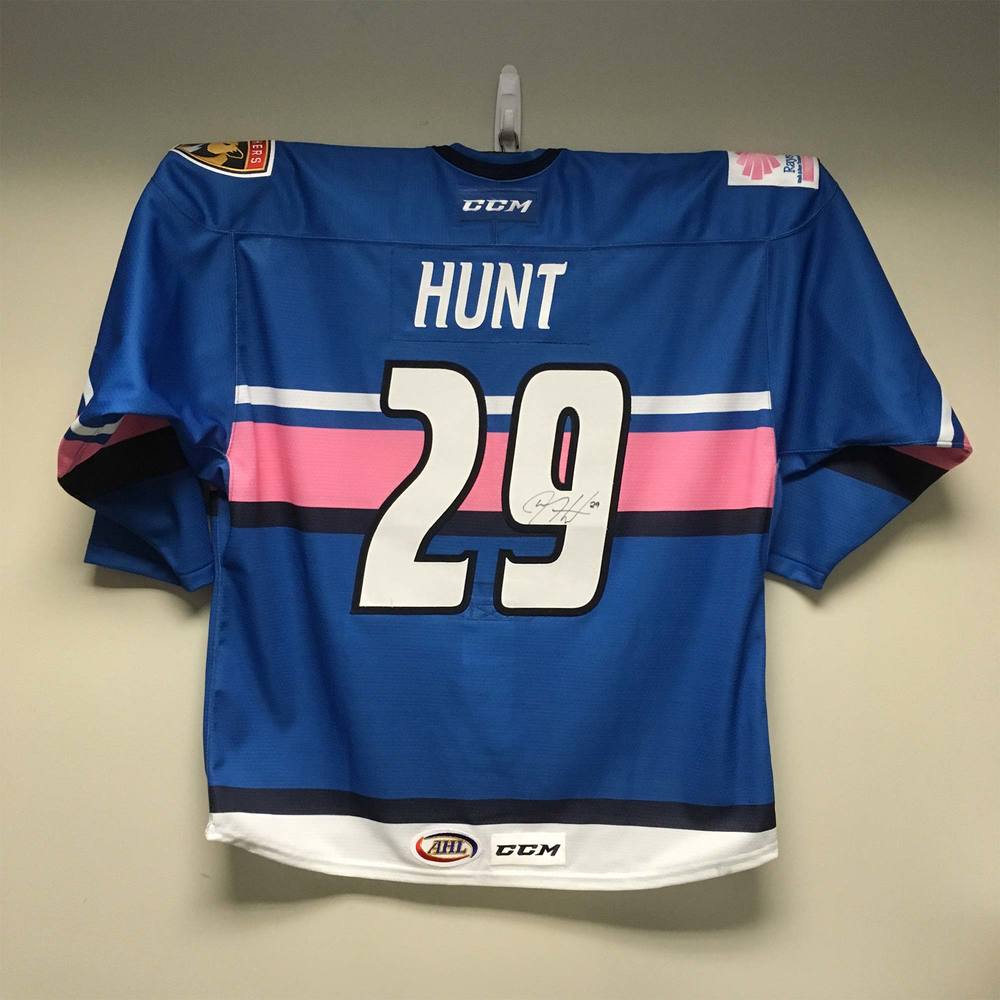 AHL Authentic - Springfield Thunderbirds Pink in the Rink Jersey Worn ...