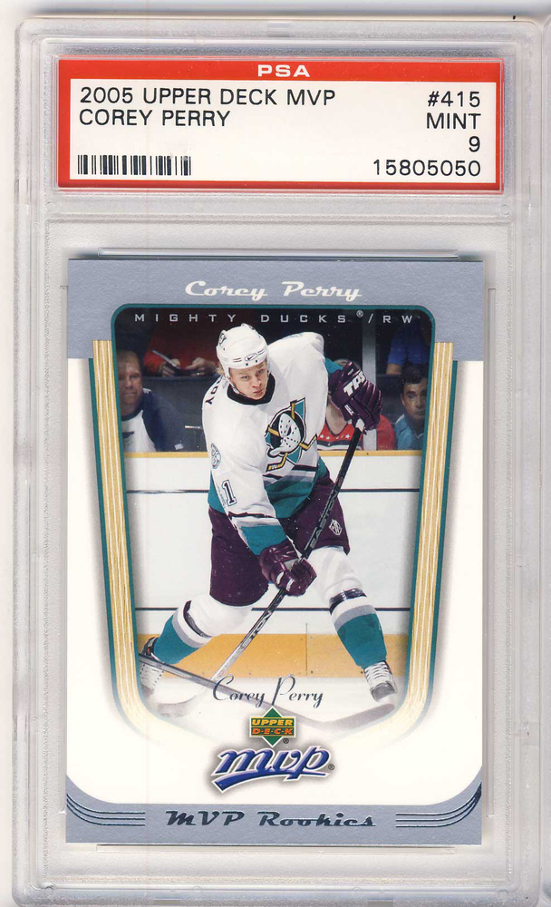 2005 UD MVP #415 Corey Perry Anaheim Mighty Ducks Rookie Card - MINT ...
