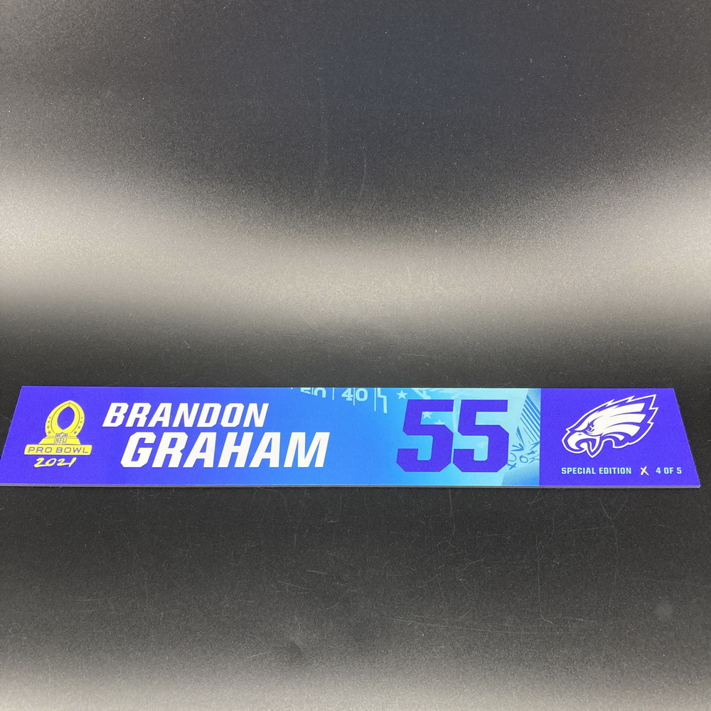 NFL - Eagles Brandon Graham 2021 Pro Bowl Locker Nameplate Special ...