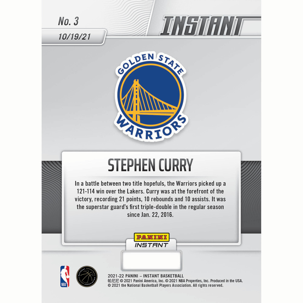 Stephen Curry Golden State Warriors Fanatics Exclusive Parallel Panini ...