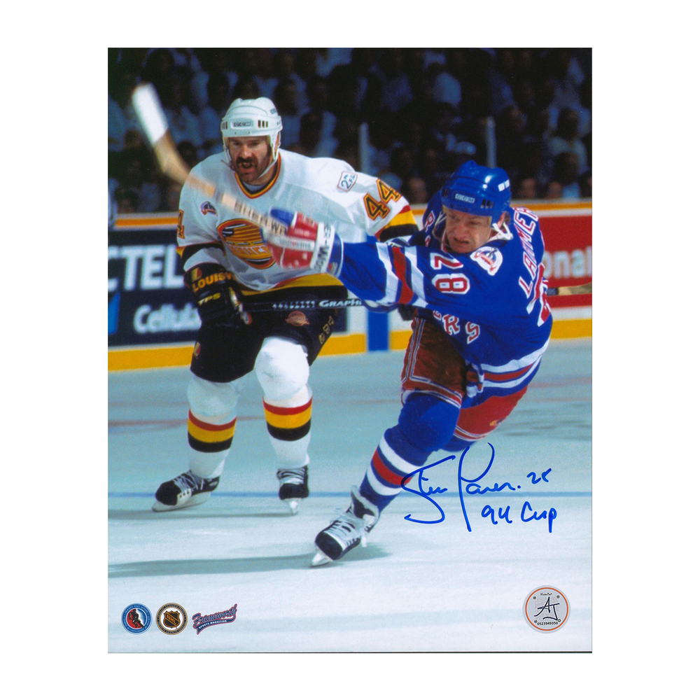 Steve Larmer New York Rangers Autographed 1994 Stanley Cup Finals 8x10 ...