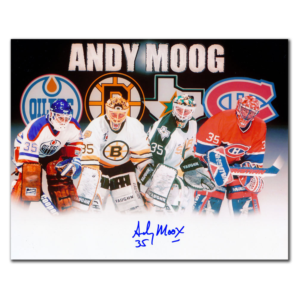 Andy Moog Collage Autographed 8x10 - NHL Auctions