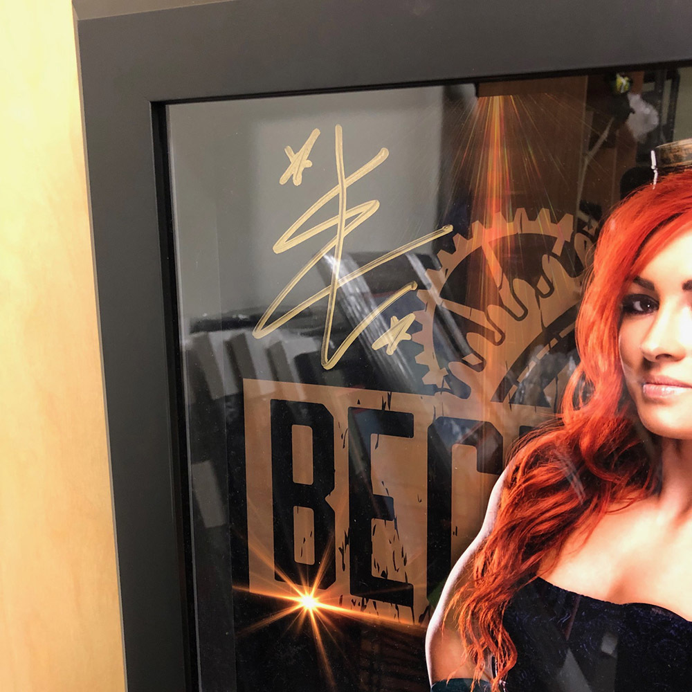 Becky Lynch SIGNED and Framed Poster & WWE SmackDown Women's ...