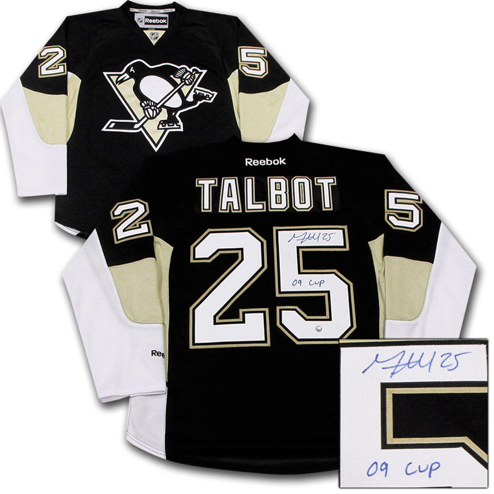 Maxime Talbot Autographed Pittsburgh Penguins Jersey w/09 CUP ...