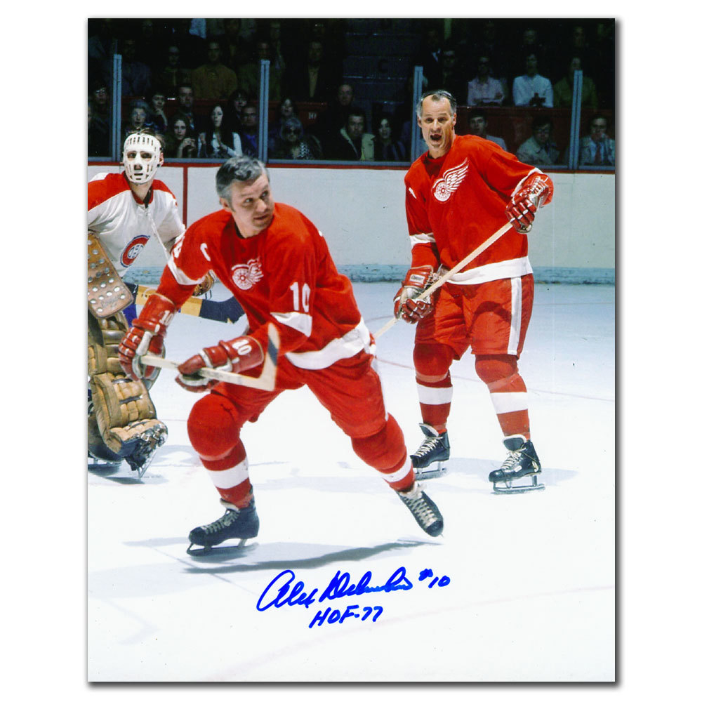 Alex Delvecchio Detroit Red Wings HOWE Autographed 16x20 - NHL Auctions