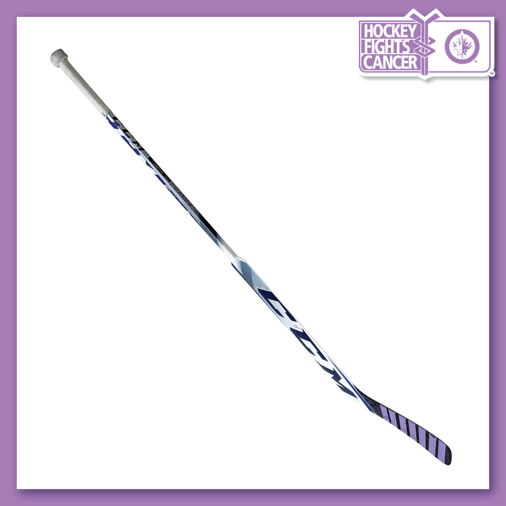 DAVID RITTICH Warm Up Used Hockey Fights Cancer Stick - NHL Auctions
