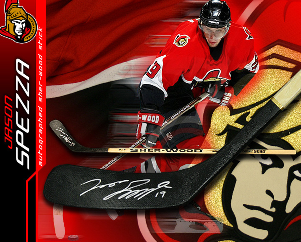 JASON SPEZZA Signed Sher-wood Stick - Ottawa Senators - NHL Auctions