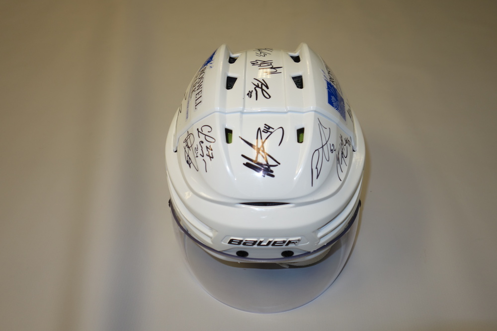 2021 Buffalo Sabres Team Signed Road Helmet - NHL Auctions