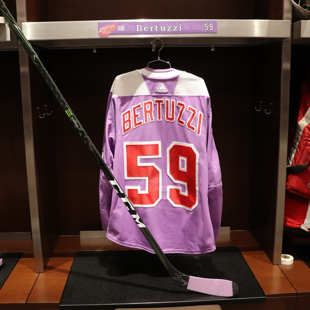 Tyler Bertuzzi (#59)- Red Wings 2018 Hockey Fights Cancer Package - NHL ...