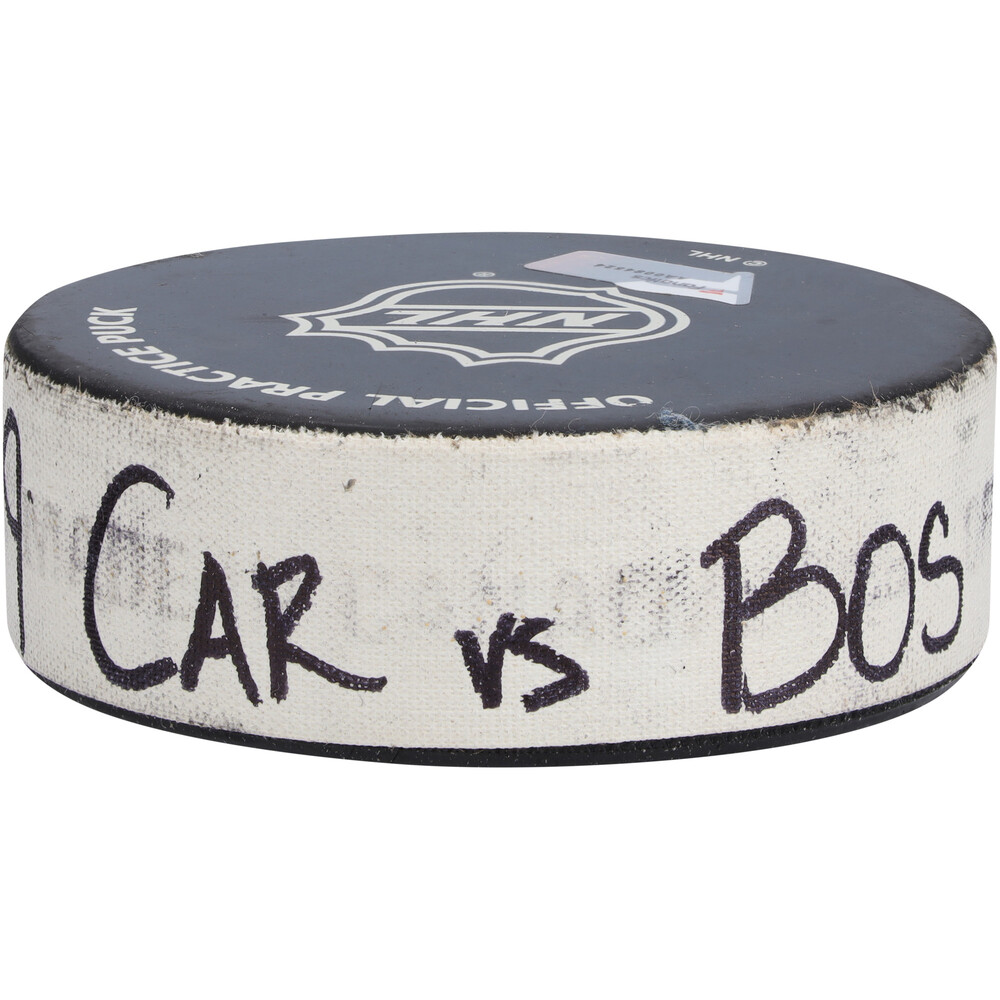 Practice-Used Puck from the Game Between the Carolina Hurricanes and ...