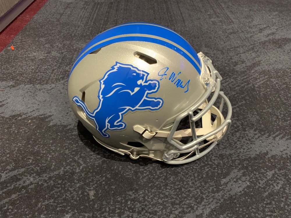 NFL Draft - Jameson Williams Signed Lions Helmet - This is the first ...