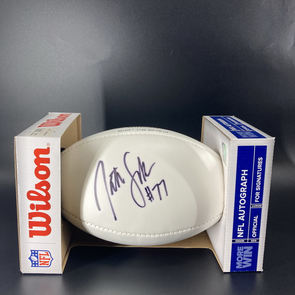 Patriots - Nate Solder Signed Panel Ball with Patriots Logo | The ...