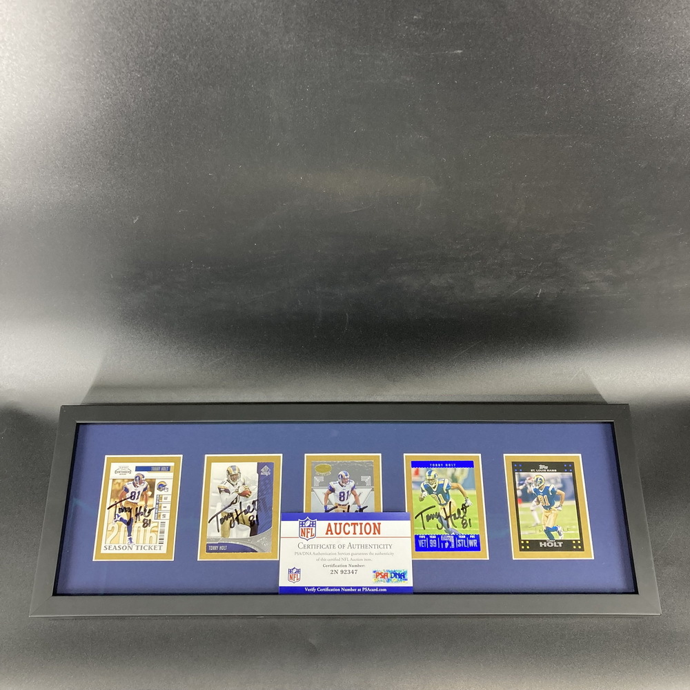 PCC- Torry Holt 5 Framed Autographed Trading Cards | The official ...