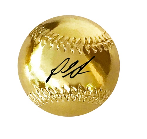 PRESALE: Paul Skenes Autographed Gold Chrome Baseball | MLB Auctions