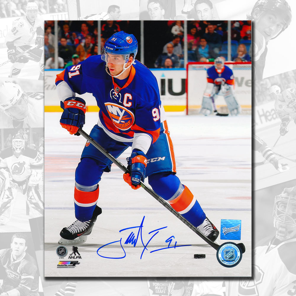 John Tavares New York Islanders THE CAPTAIN Autographed 8x10 - NHL Auctions