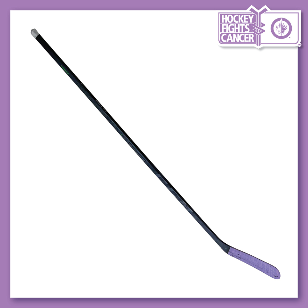 NATE SCHMIDT Warm Up Used Hockey Fights Cancer Stick - NHL Auctions