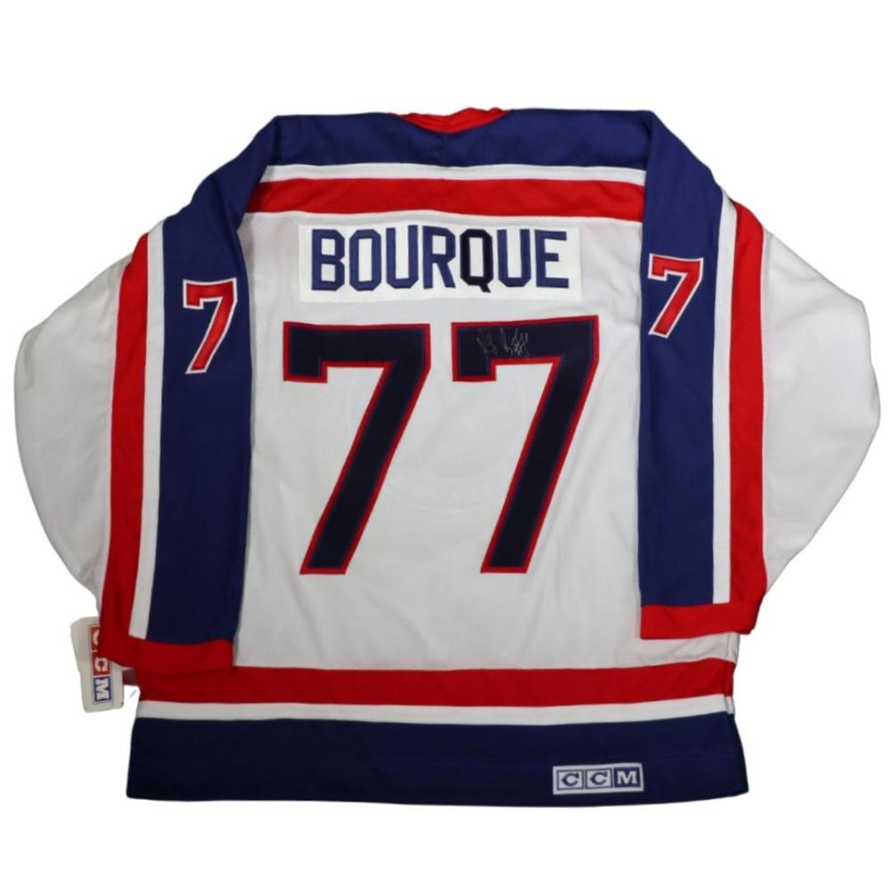 Ray Bourque Autographed Hall of Fame Class of 2004 Jersey #77 - White ...