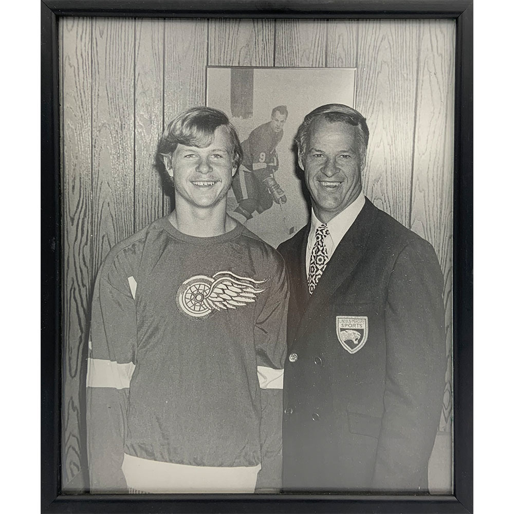 Gordie & Mark Howe Framed 9X11 Photo - From Gordie Howe's Collection ...