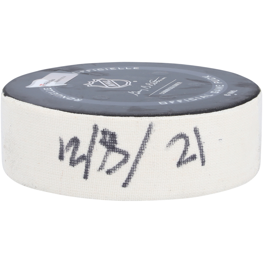 Mark Stone Vegas Golden Knights Autographed Game-Used Puck from ...