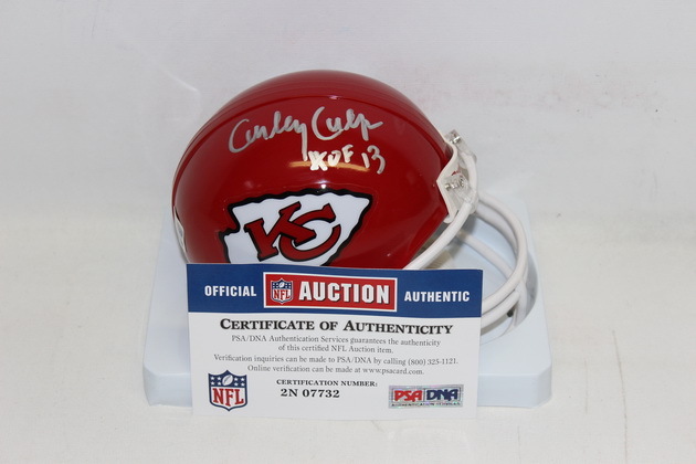 CURLEY CULP SIGNED CHIEFS MINI HELMET | The official auction site of ...