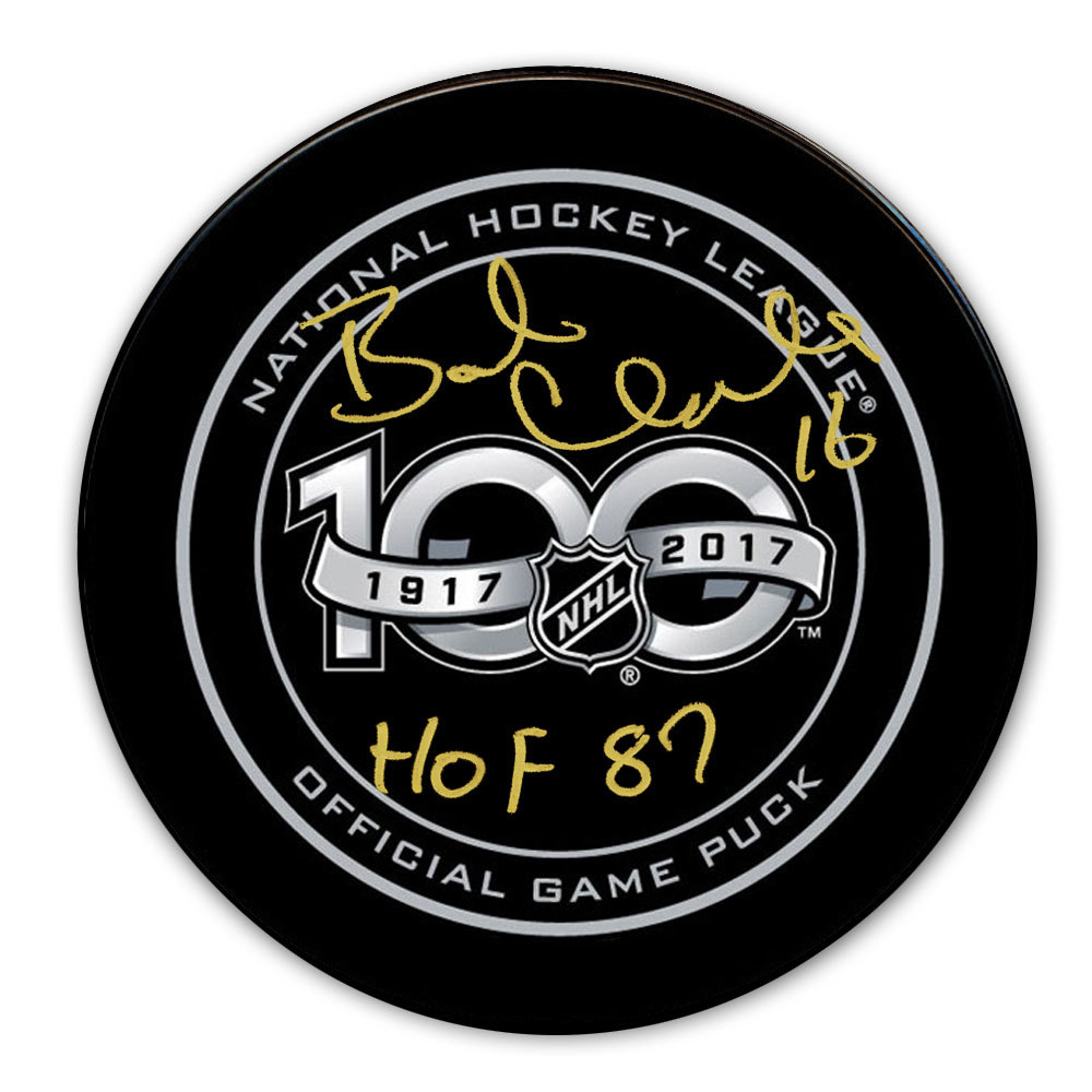 Bobby Clarke 100th Year NHL Autographed Official Game Puck Philadelphia ...