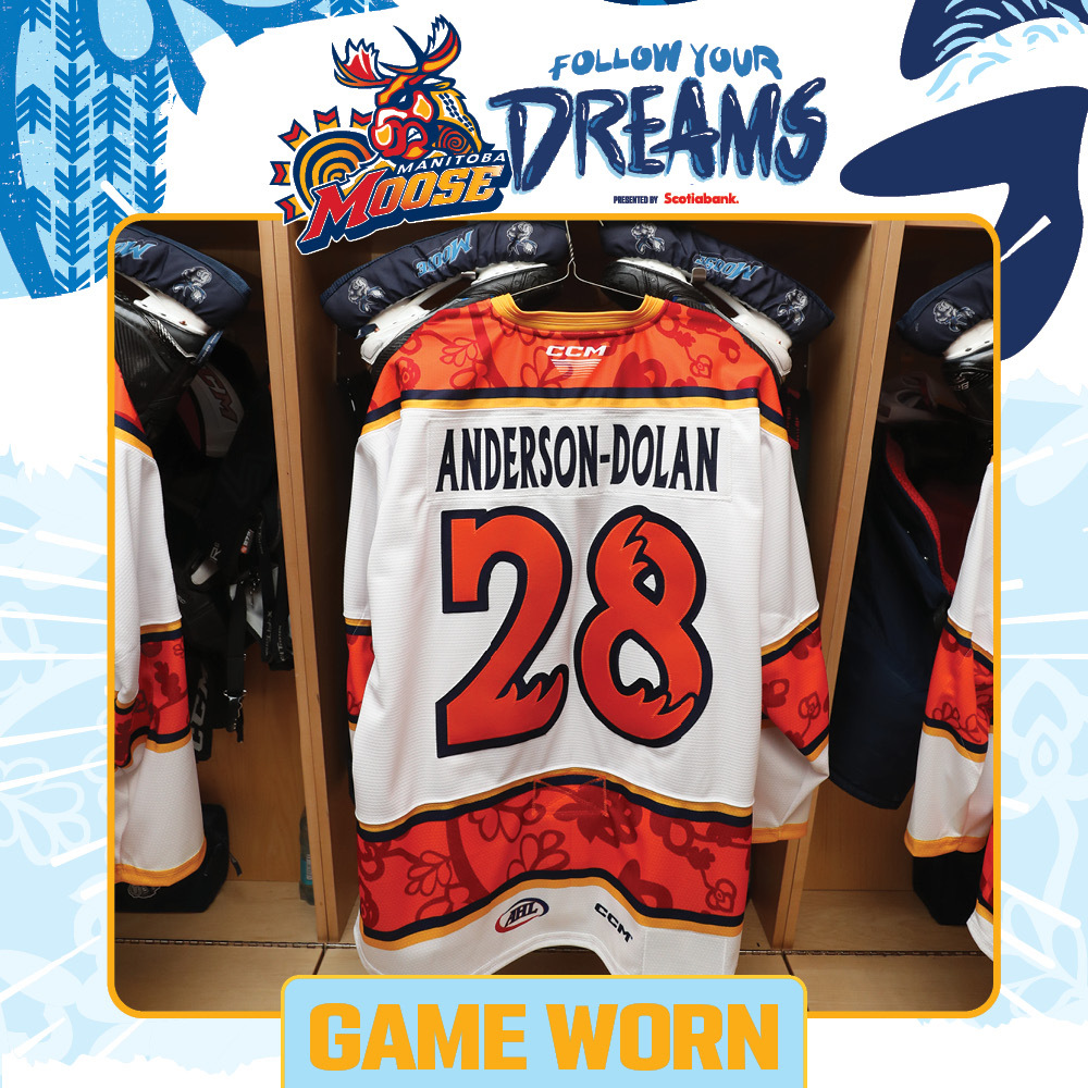JARET ANDERSON-DOLAN Game Worn Follow Your Dreams Jersey - NHL Auctions
